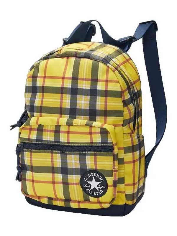 CONVERSE Go Lo Plaid Backpack - Yellow