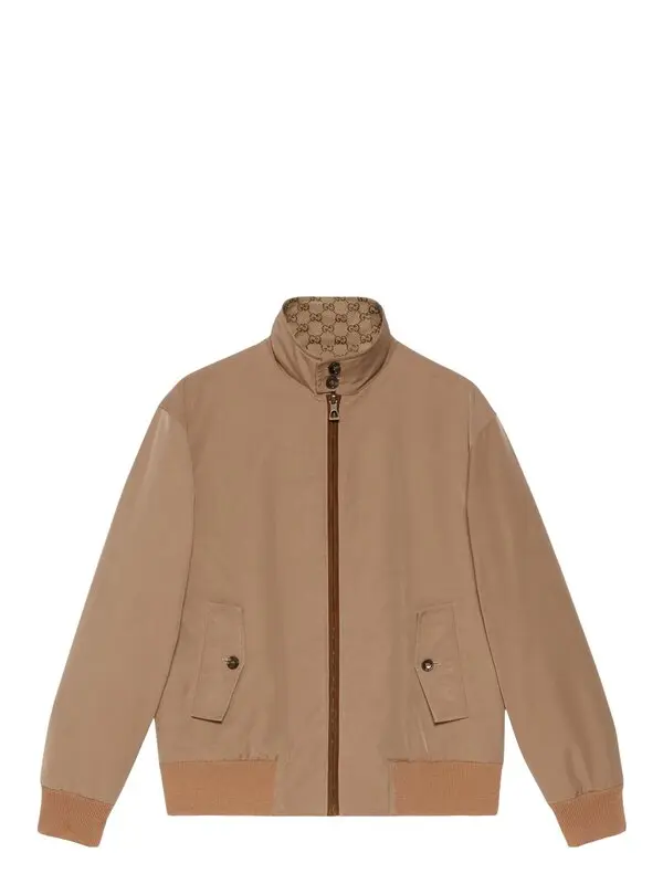Gucci Gg Canvas Reversible Jacket - Beige