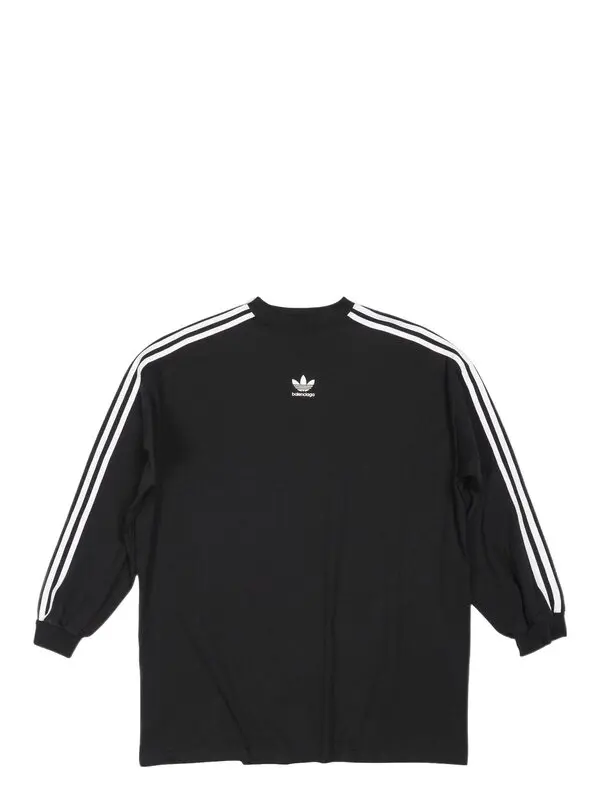 Balenciaga X Adidas Long Sleeve Oversized T-shirt - Black