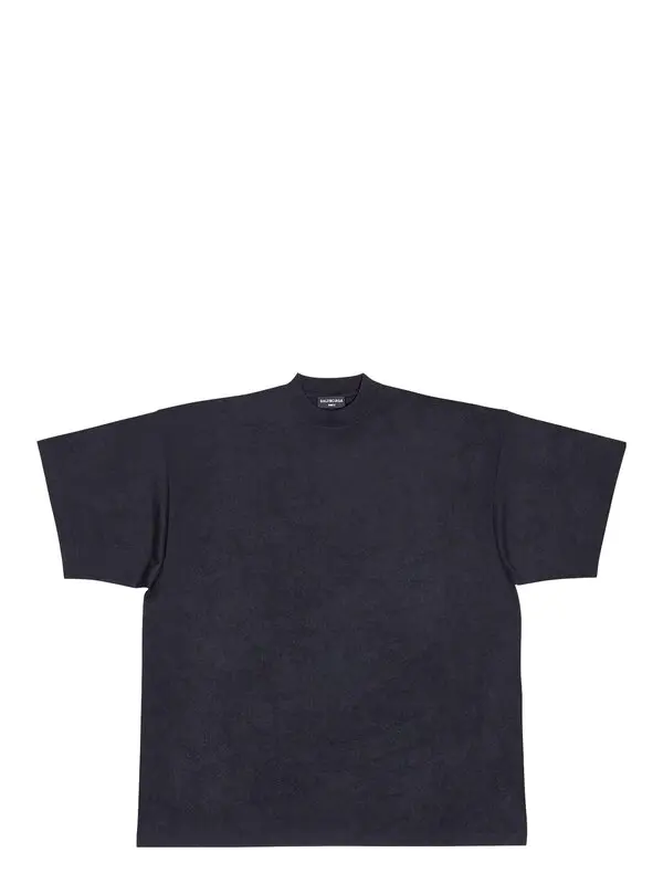 Balenciaga Tab T-shirt Oversized - Black