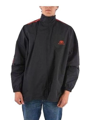 Balenciaga Double Sleeve Zip-up Jacket - Black