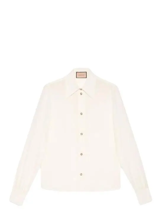 Gucci Silk Crêpe De Chine Shirt - Ivory