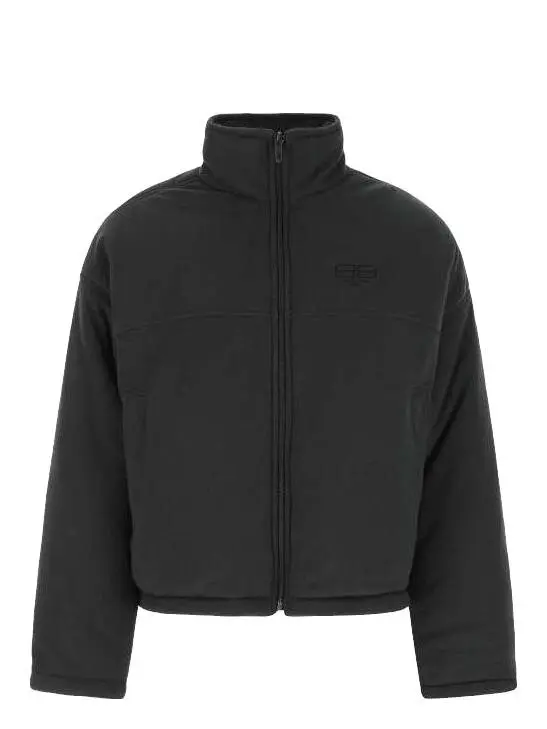 Balenciaga Bb Paris Icon Reversible Puffer Jacket - Washed Black