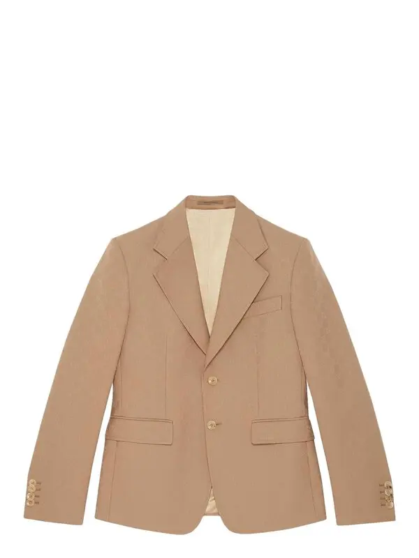 Gucci Gg Polyester Jacket - Light Brown