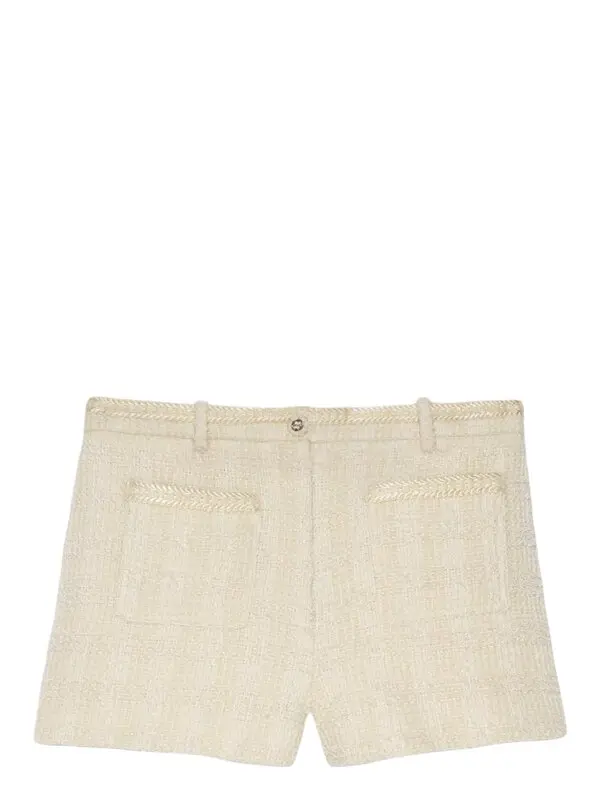 Gucci Wool Tweed Shorts - Ivory