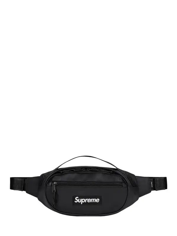 Supreme Leather Shoulder Bag - Black