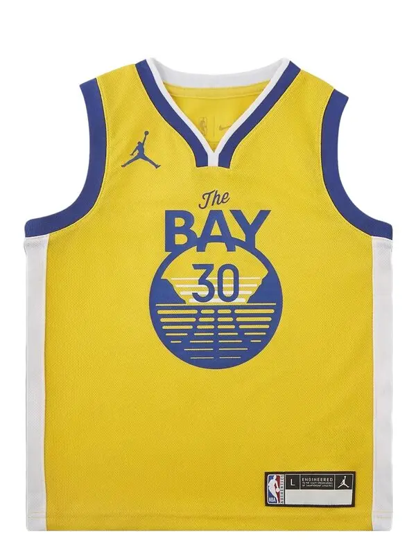 JORDAN Air Golden State Warriors Statement Jersey - Yellow