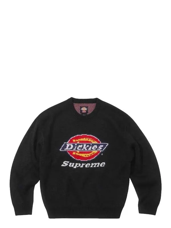 Supreme X Dickies Crewneck Sweater - Black/red