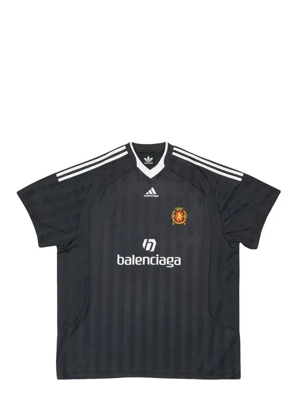 Balenciaga X Adidas Oversized Soccer T-shirt - Black