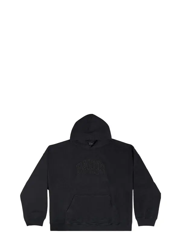 Balenciaga Wide Fit Hoodie - Black