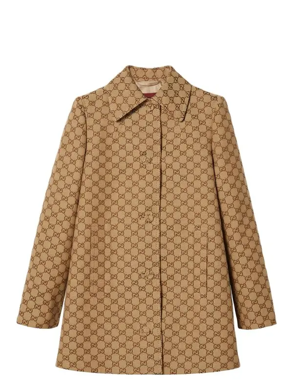 Gucci Gg Canvas Coat - Beige/brown