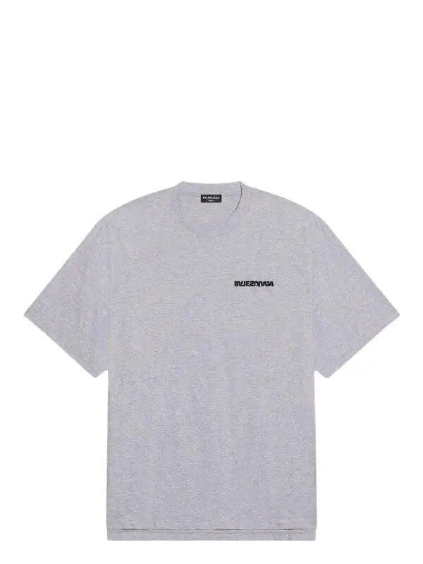 Balenciaga Turn Slit T-shirt 'grey Black - Grey/black