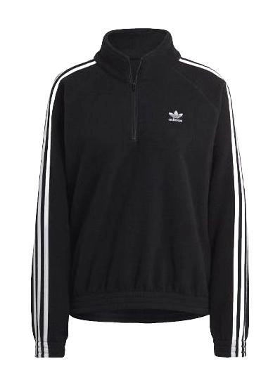 Adidas Adicolor Classics Polar Fleece Half-zip Sweatshirt - Black