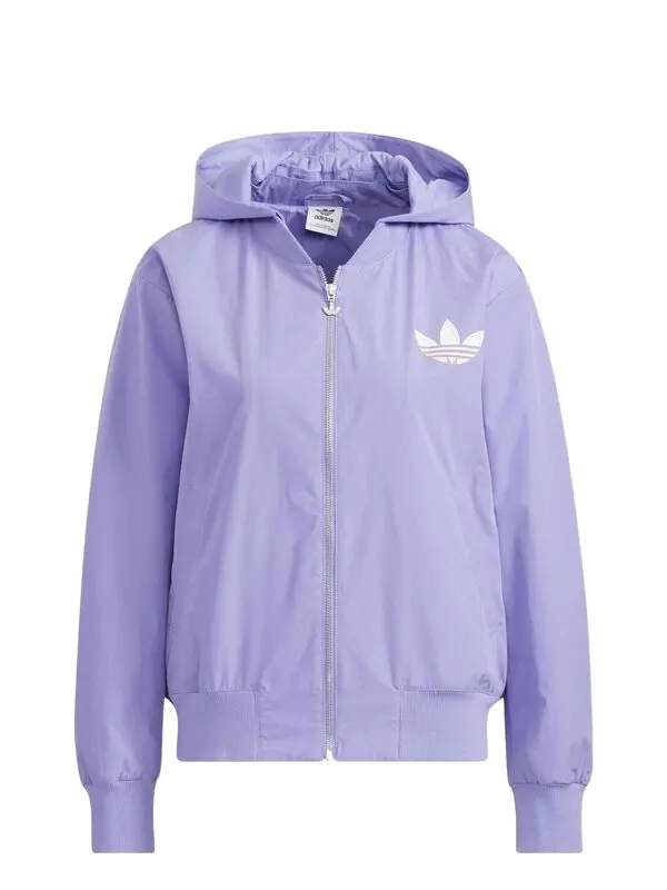 Adidas Streetball Windbreaker With Cotton Build And Woven Lining - Purple