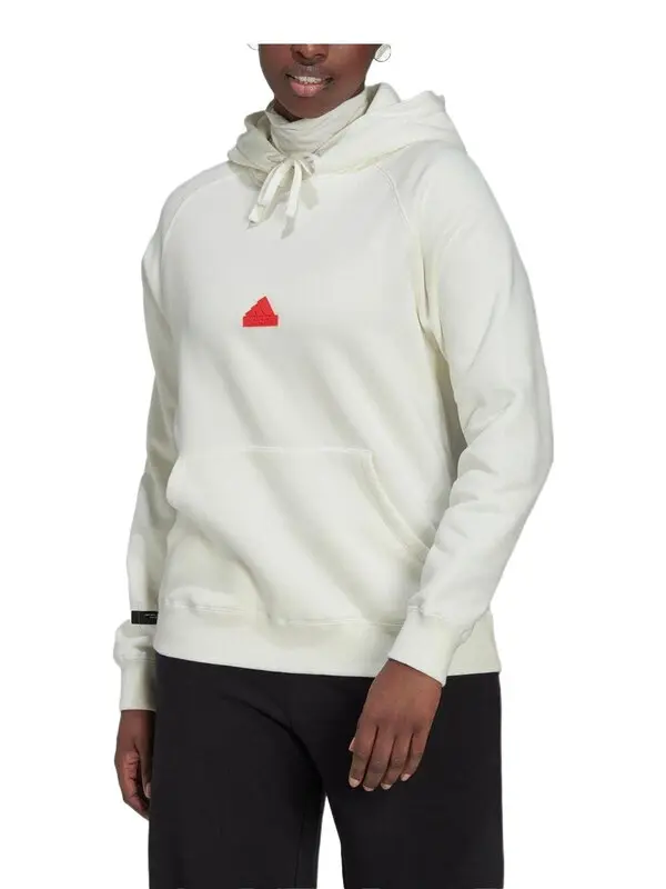 Adidas Oversized Hoodie Sweatshirt - White