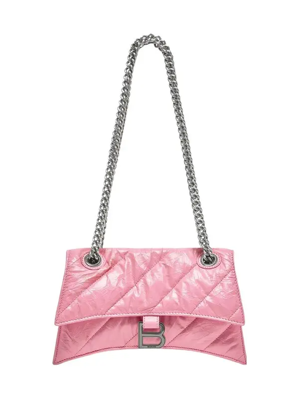 Balenciaga Crush Small Chain Bag - Pink