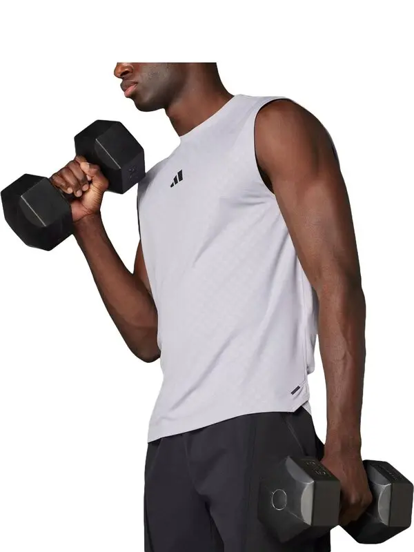 Adidas Sleeveless Performance Tank - Glory Grey/black