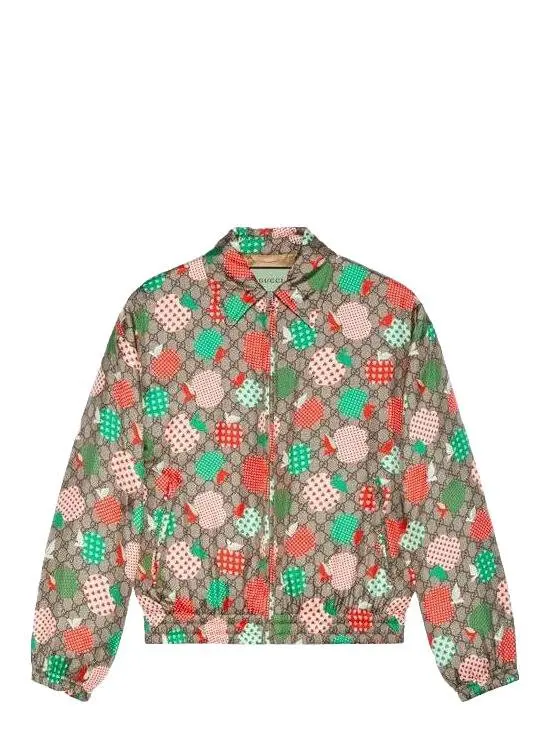 Gucci Les Pommes Nylon Shirt Jacket - Tan