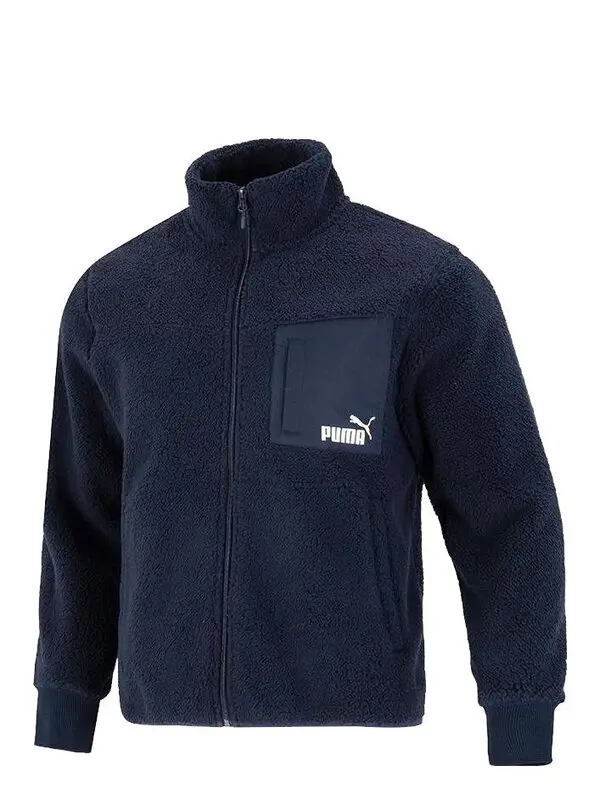 PUMA Relaxed Sherpa Jacket - Navy