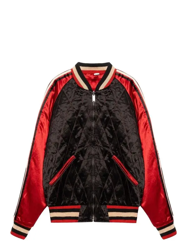 Gucci Reversible Acetate Bomber Jacket - Black