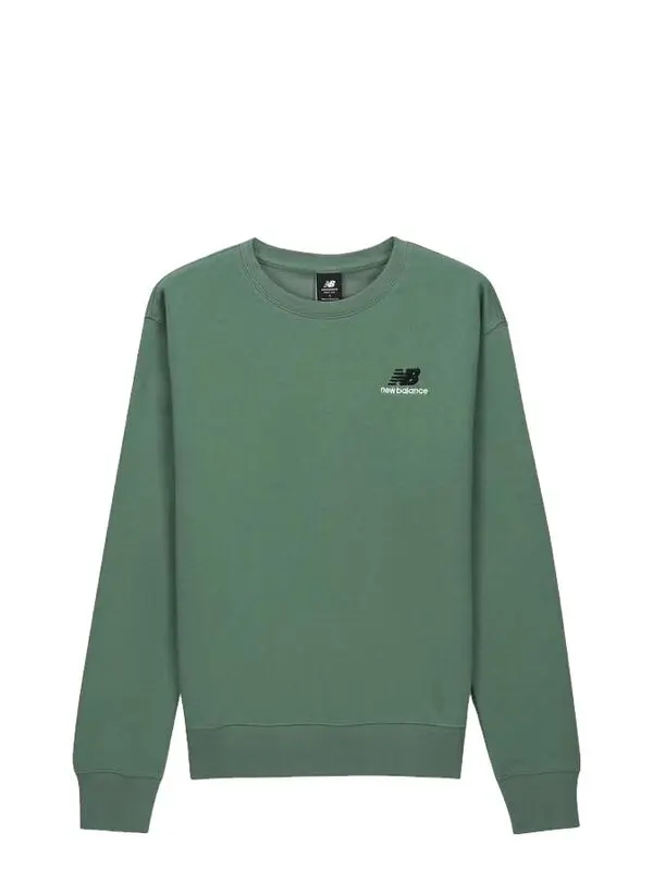 NEW BALANCE Unissentials French Terry Crewneck Sweatshirt - Dark Juniper