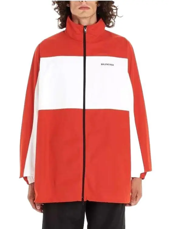 Balenciaga Two-tone Zip-up Jacket - Red/white