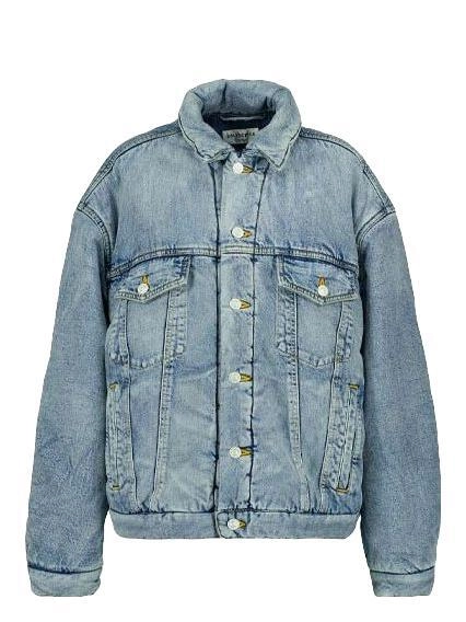 Balenciaga Padded Denim Jacket - Indigo