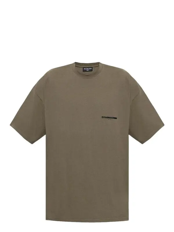 Balenciaga Strike 1917 Oversized T-shirt - Khaki