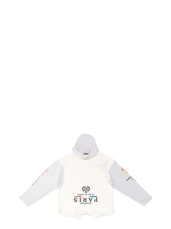 Balenciaga Upside Down Hoodie - White