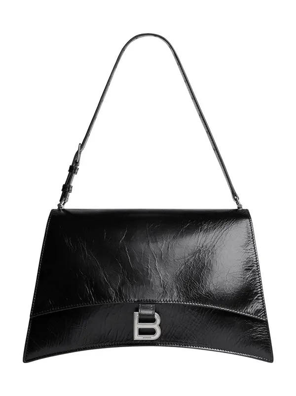 Balenciaga Crush Medium Sling Bag - Black