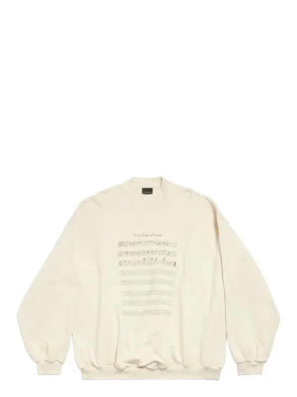 Balenciaga Ss24 "the Torch Theme" Sweater - Beige/black