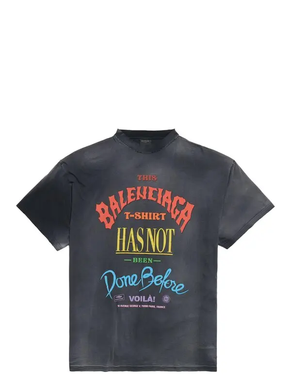 Balenciaga Not Been Done T-shirt Oversized - Black