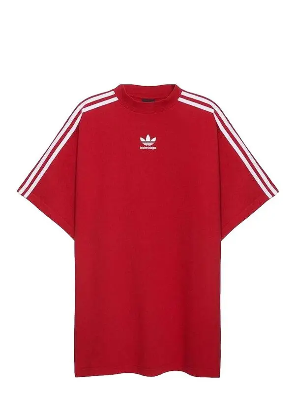 Balenciaga X Adidas T-shirt Oversized - Red
