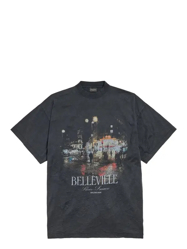 Balenciaga Belleville T-shirt - Black Faded