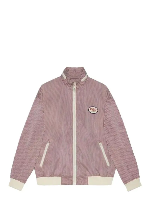 Gucci Striped Zip-up Jacket - Red