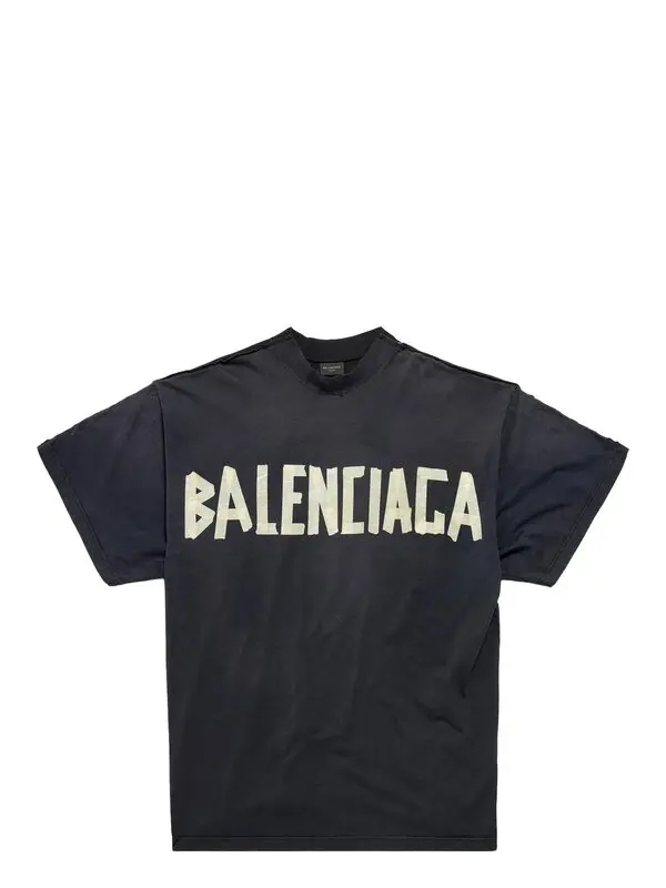 Balenciaga Double Front T-shirt - Washed Black
