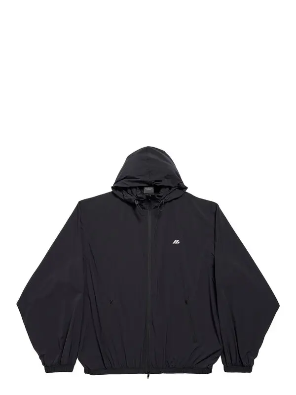 Balenciaga Activewear Windbreaker Jacket - Black