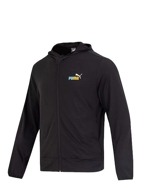 PUMA Zip-up Hooded Jacket - Black