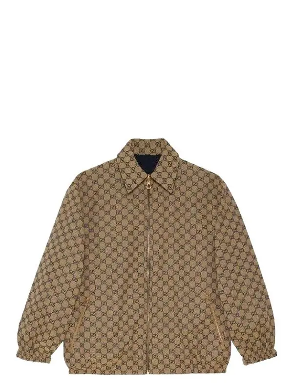 Gucci Gg Reversible Jacket - Blue/beige