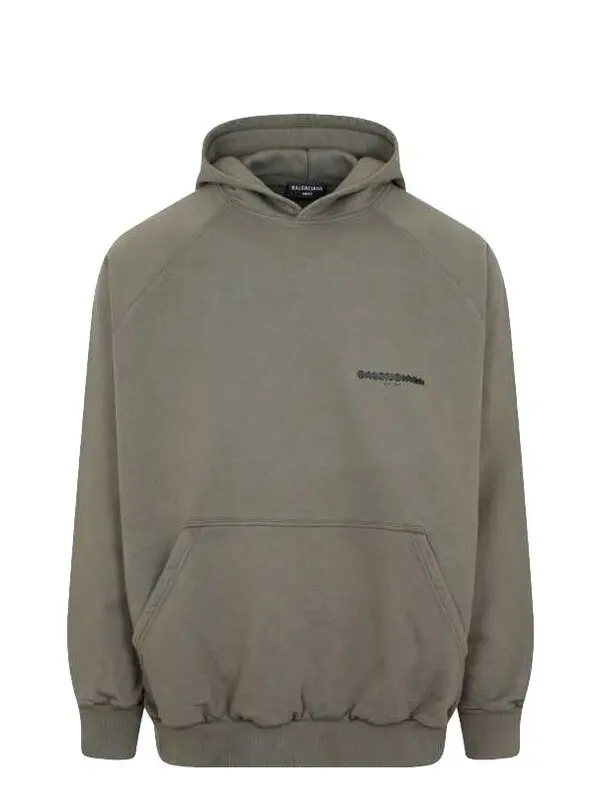 Balenciaga Strike 1917 Oversized Hoodie - Khaki