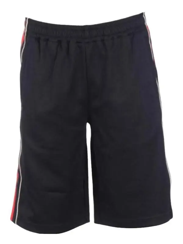 Gucci Sweat Shorts With Web Stripe Detail - Black
