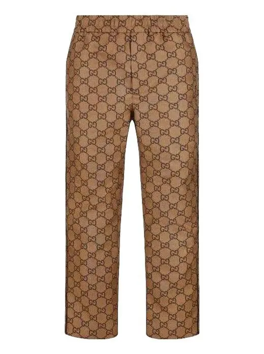 Gucci Gg Ripstop Trouser - Brown