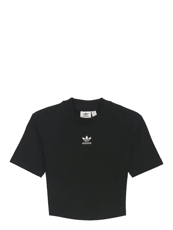 Adidas Adicolor Essentials Rib Cropped T-shirt - Black
