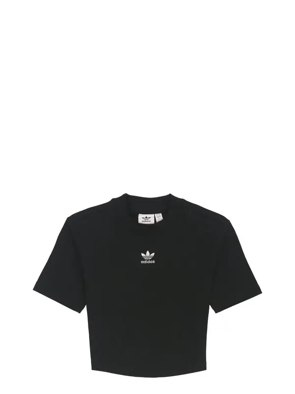 Adidas Adicolor Essentials Rib Cropped T-shirt - Black