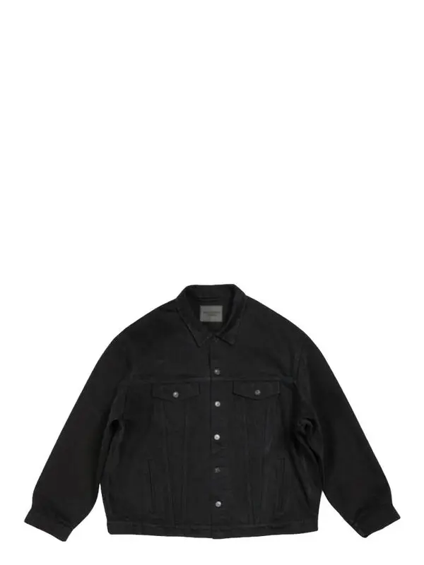 Balenciaga Oversized Denim Jacket - Black