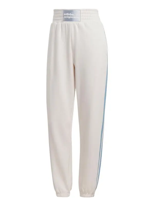 Adidas Originals High Waist Sweatpants - White/blue
