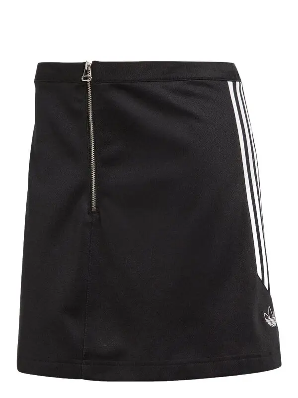 Adidas Originals Retro Throwback 3-stripes Mini Skirt - Black