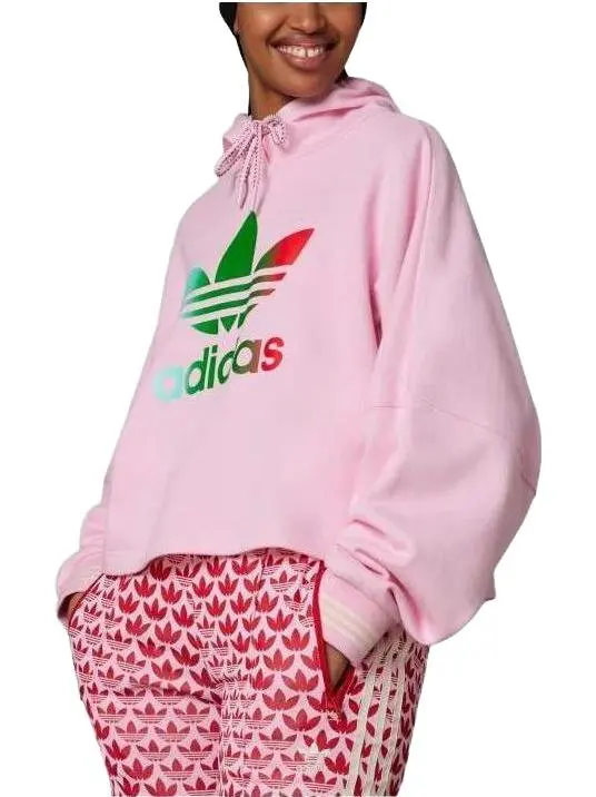 Adidas Originals Adicolor 70s Cropped Hoodie - Pink