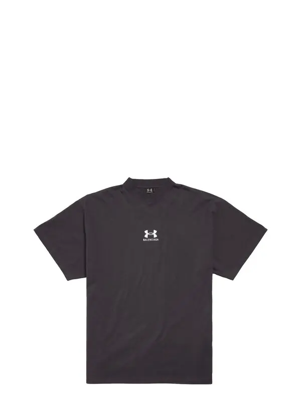 Balenciaga X Under Armour T-shirt Oversized Fit 'black White - Black/white