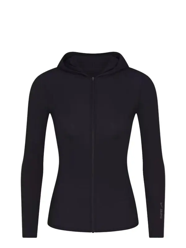Nike X Skims Weightless Layers Full-zip Hoodie - Obsidian